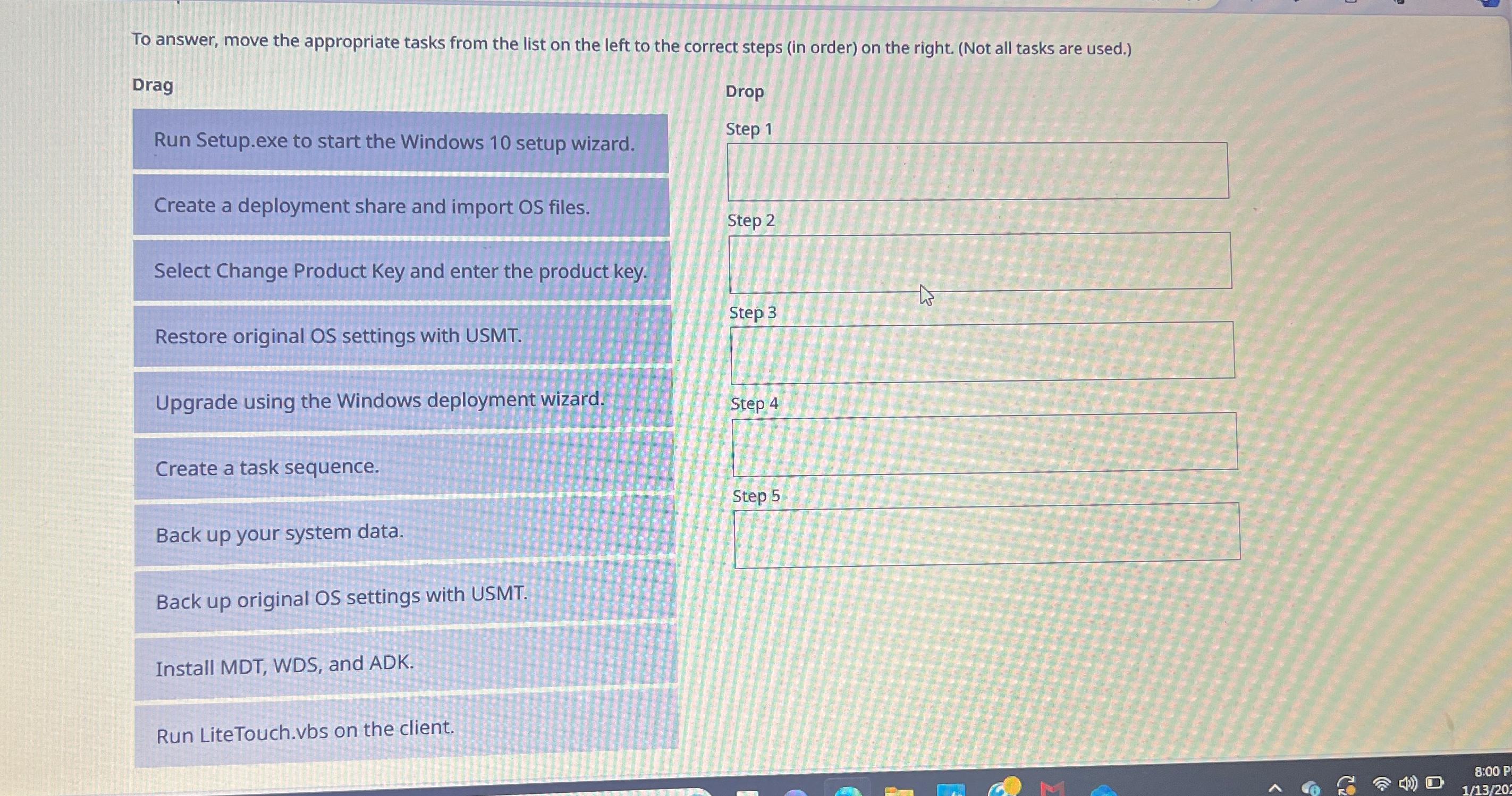 Solved To answer, move the appropriate tasks from the list | Chegg.com