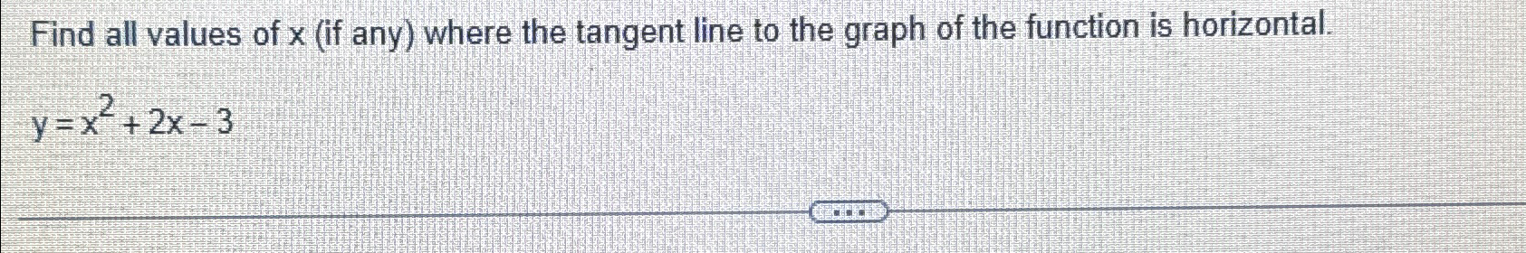 Solved Find all values of x (if any) ﻿where the tangent line | Chegg.com