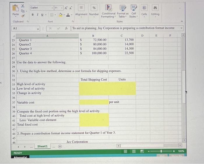 Solved 1. Analyze a mixed cost using a scattergraph plot and | Chegg.com