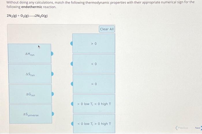 Solved Without doing any calculations, match the following | Chegg.com