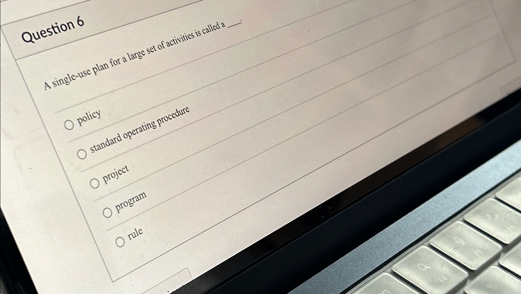 Solved Question 6A single-use plan for a large set of | Chegg.com