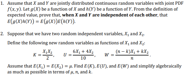Solved Assume that x ﻿and Y ﻿are jointly distributed | Chegg.com