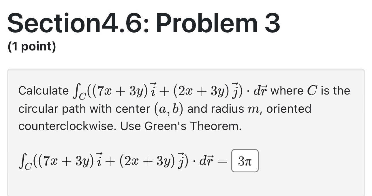 Solved Section4.6: Problem 3(1 ﻿point)Calculate | Chegg.com