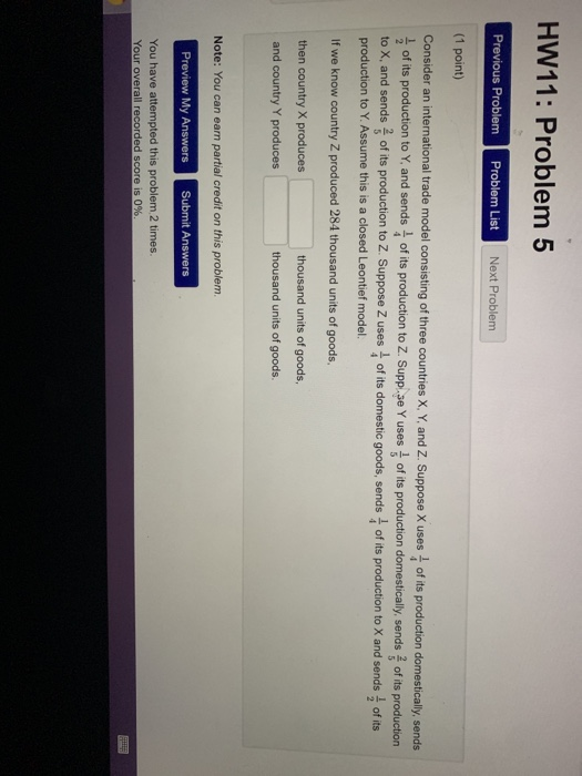 Solved HW11: Problem 5 Previous Problem Problem List Next | Chegg.com