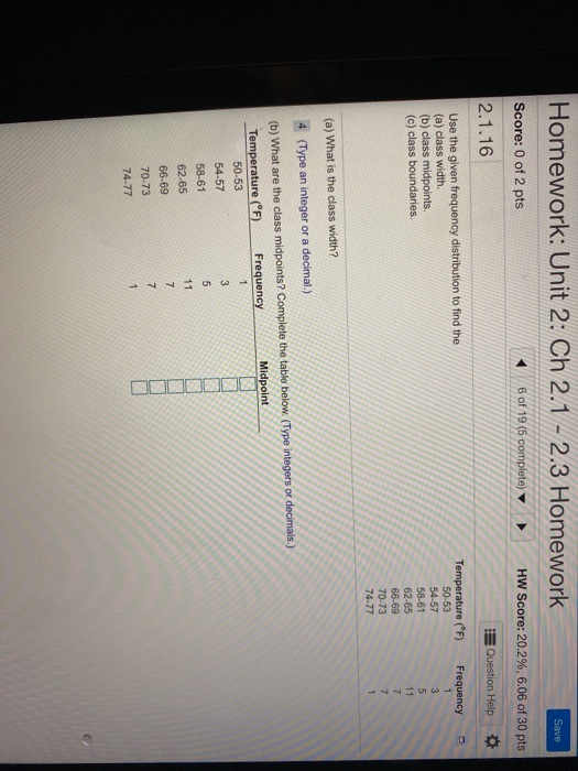 Solved Homework Unit 2 Ch 2 1 2 3 Homework Save Score 0