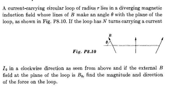Solved A current-carrying circular loop of radius r lies in | Chegg.com