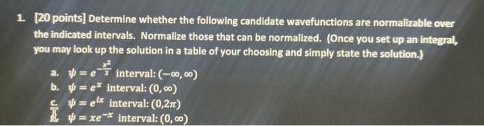Solved [20 points] Determine whether the following candidate | Chegg.com