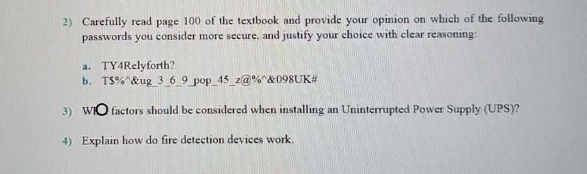 Solved Carefully read page 100 ﻿of the textbook and provide | Chegg.com