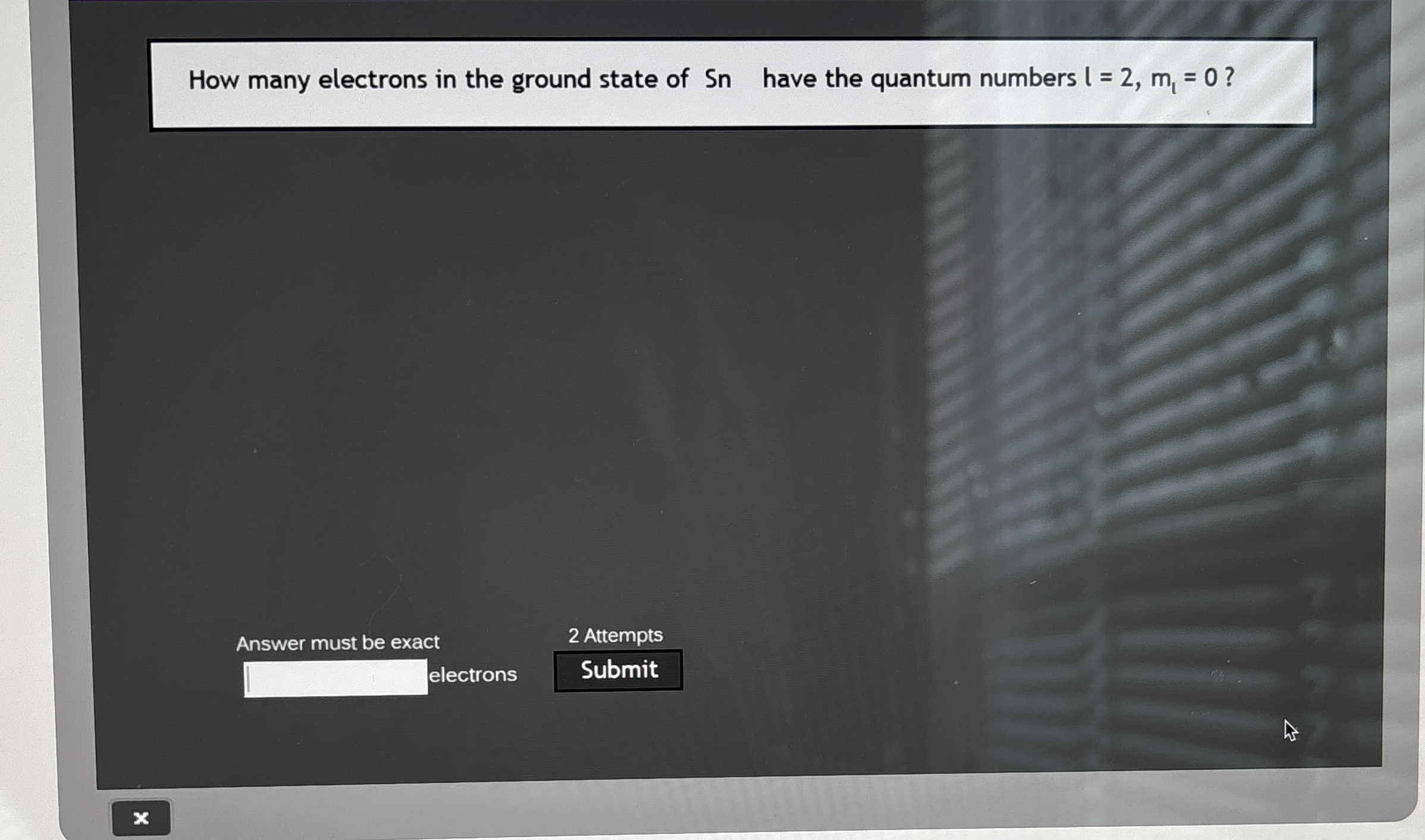 Solved How many electrons in the ground state of Sn have the | Chegg.com