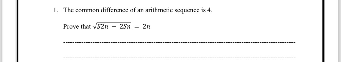 Solved The common difference of an arithmetic sequence is | Chegg.com