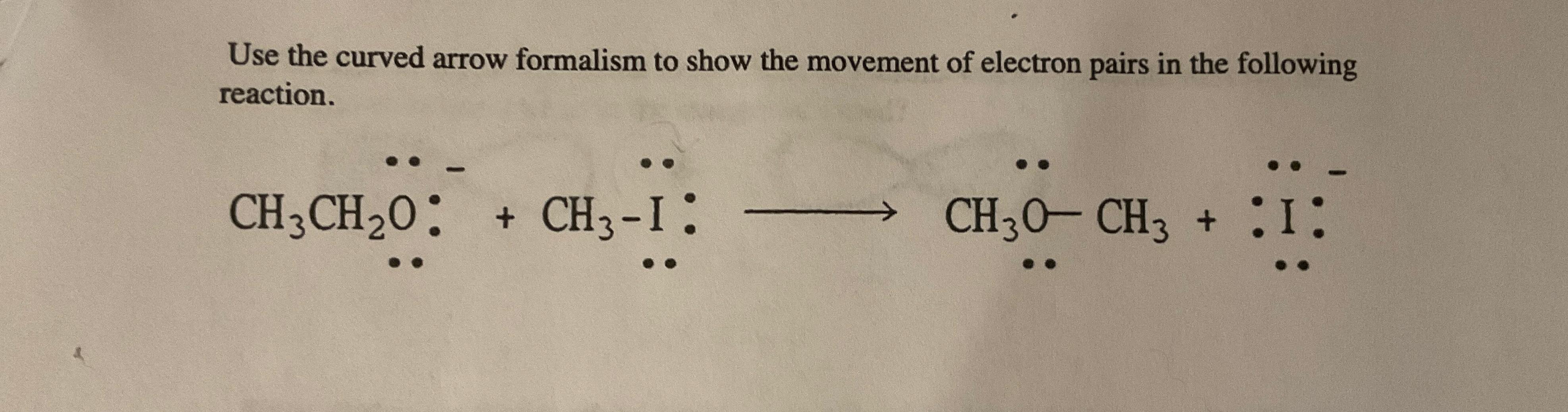 Solved use the curved arrow formalism to show the movement | Chegg.com