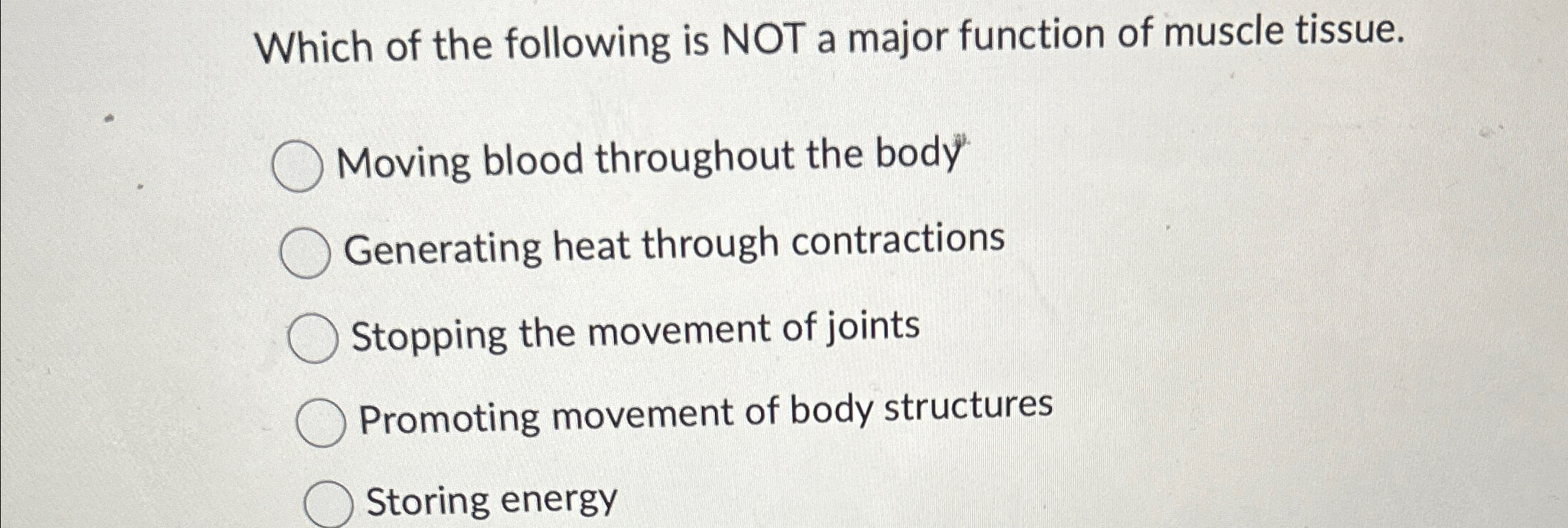 Solved Which of the following is NOT a major function of | Chegg.com