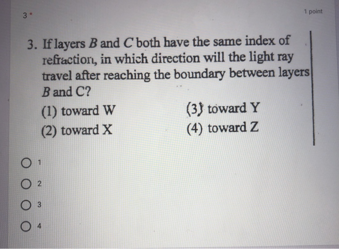Solved 2 * 1 point Base your answers to questions 2 through | Chegg.com