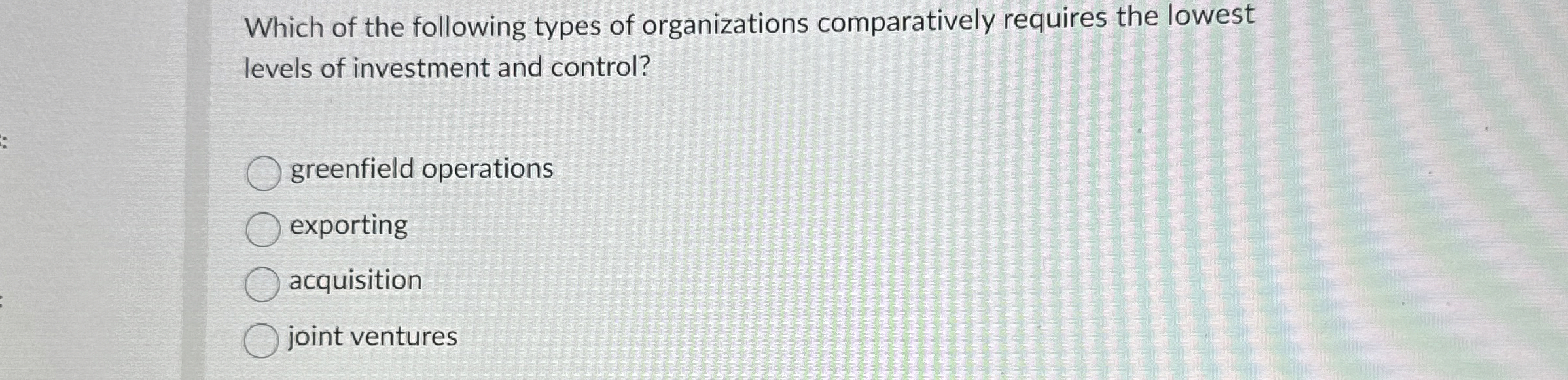 Solved Which of the following types of organizations | Chegg.com
