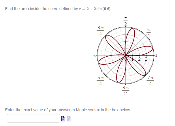 Solved Find the area inside the curve defined by | Chegg.com