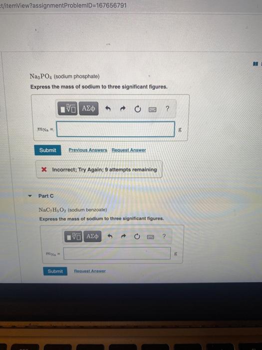 Solved et/itemView?assignmentProblemID=167656791 Na3PO, | Chegg.com