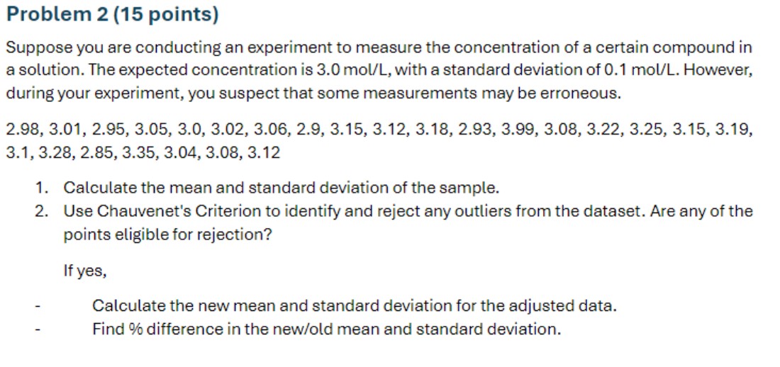 Solved Problem 2 (15 ﻿points)Suppose you are conducting an | Chegg.com