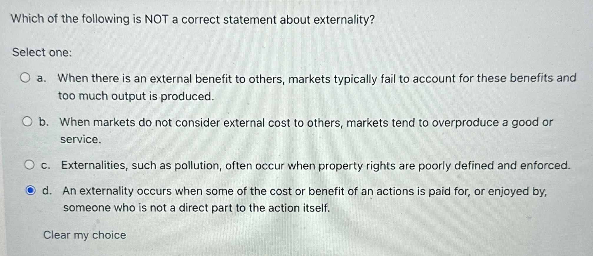Solved Which of the following is NOT a correct statement | Chegg.com