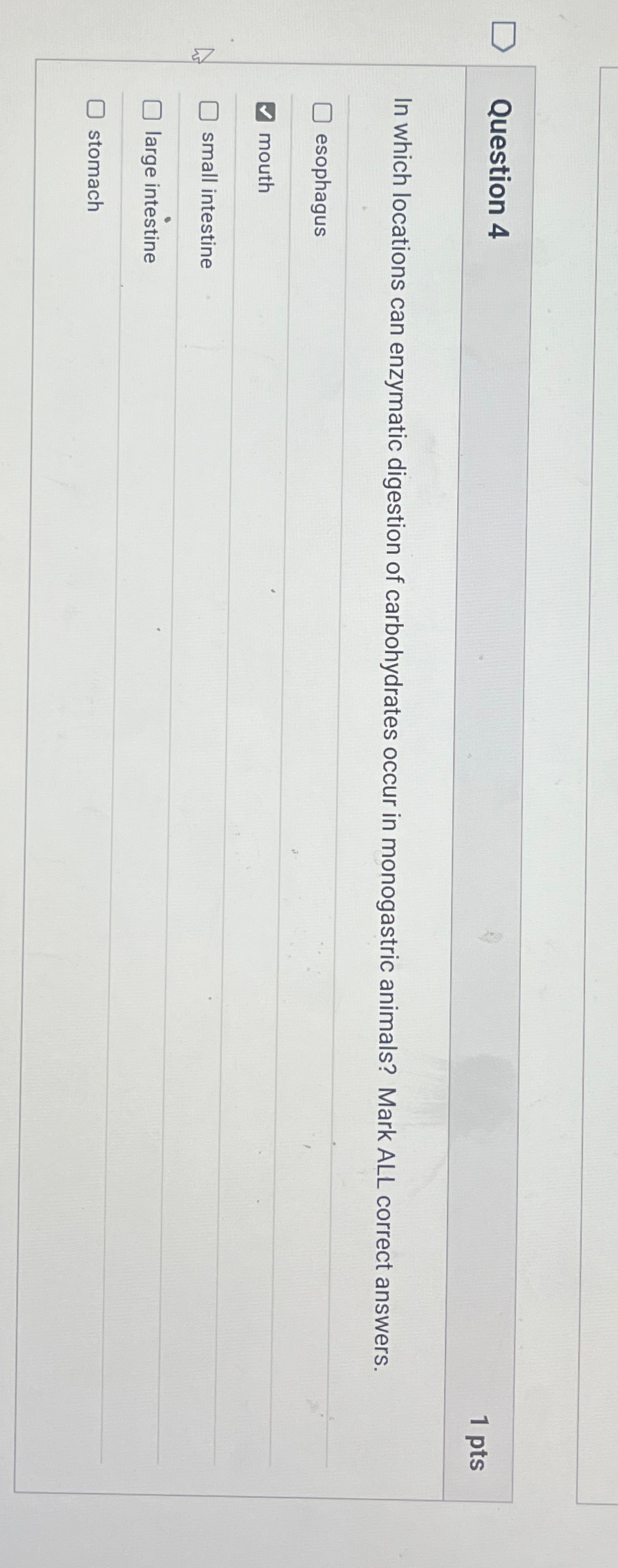 Solved Question 41 ﻿ptsIn which locations can enzymatic | Chegg.com