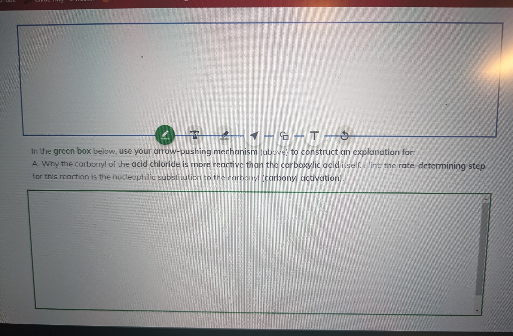 Solved In the green box below, use your arrow-pushing | Chegg.com