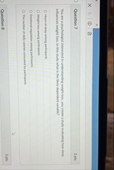 Solved Question 72 ﻿ptsYou are a psychologist interested in | Chegg.com