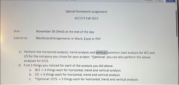 1) Perform the horizontal analysis, trend analysis | Chegg.com