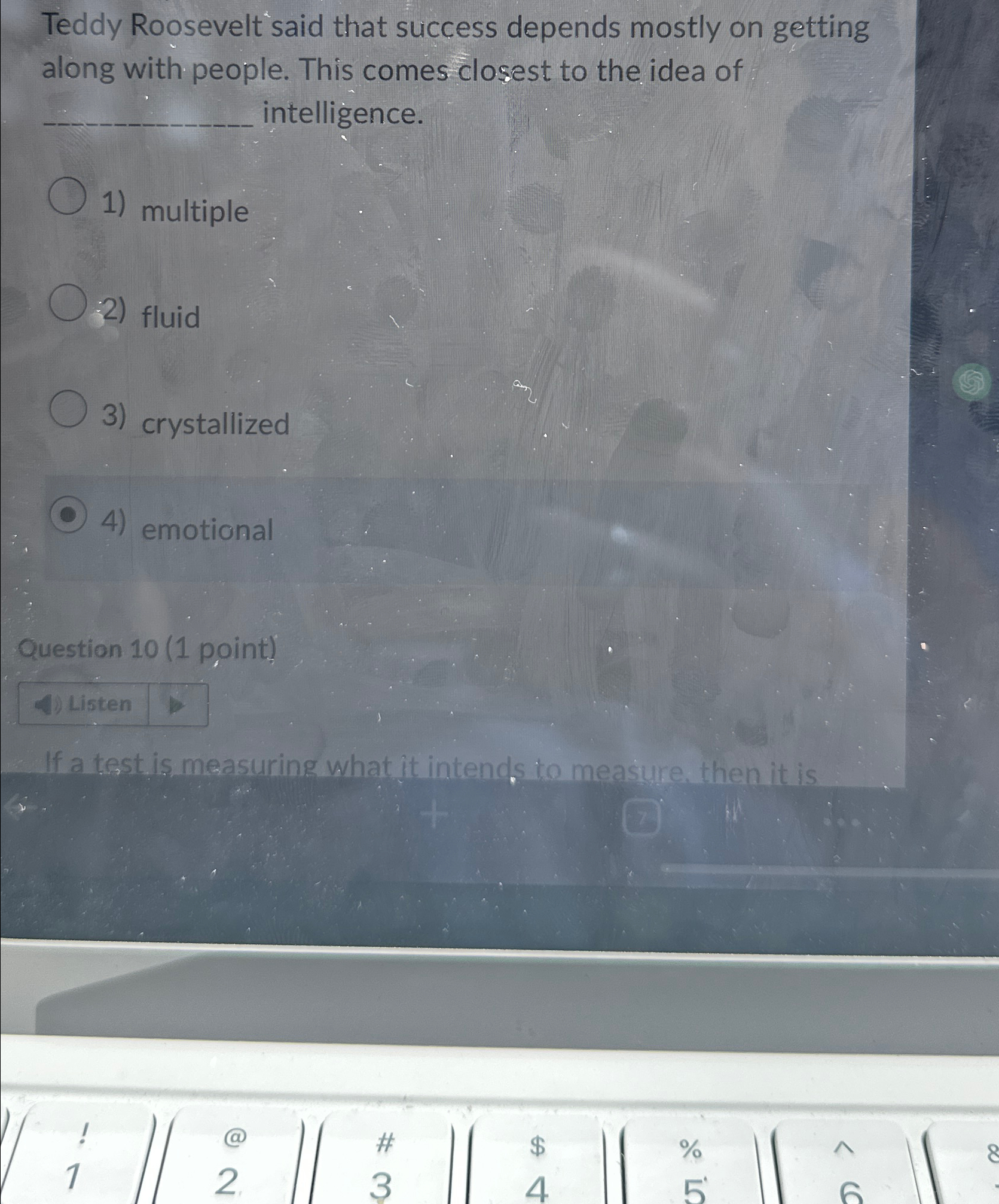 Solved Teddy Roosevelt said that success depends mostly on | Chegg.com