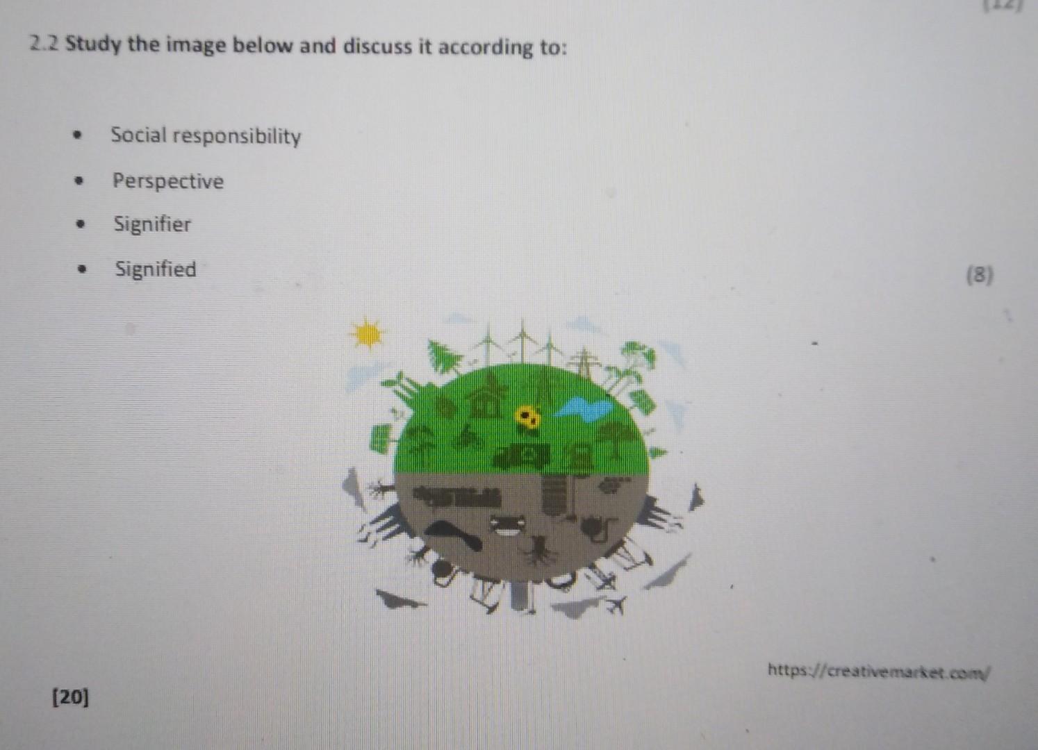 Solved 2.2 Study the image below and discuss it according | Chegg.com