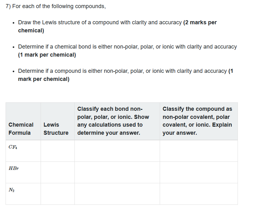Solved For each of the following compounds,Draw the Lewis | Chegg.com