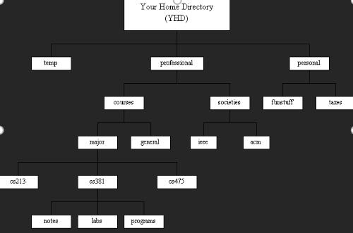 Solved Log into your UNIX system and create the following | Chegg.com