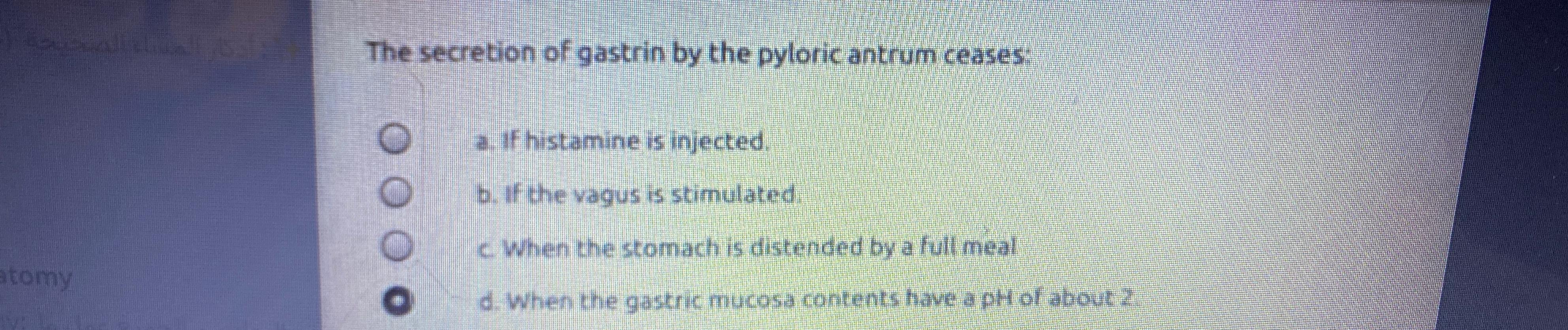 Solved The secretion of gastrin by the pyloric antrum | Chegg.com