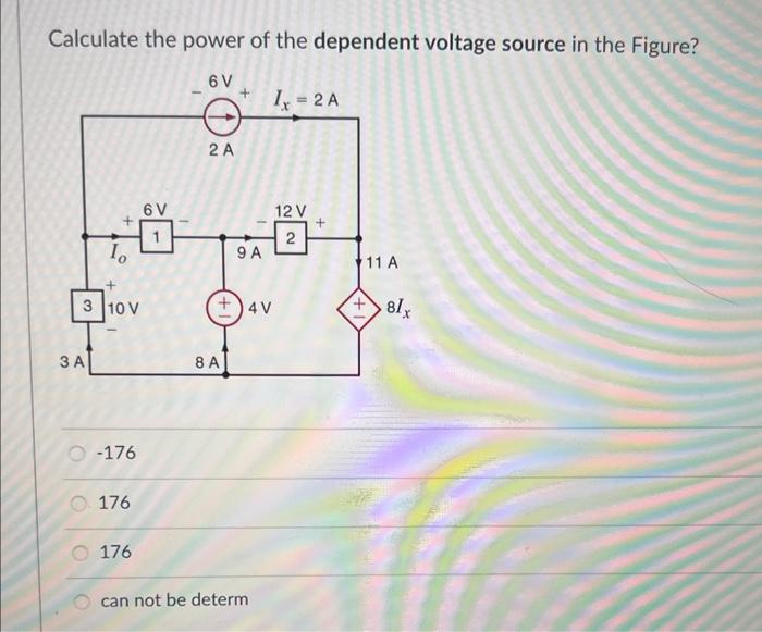 Solved Calculate the power of the dependent voltage source | Chegg.com