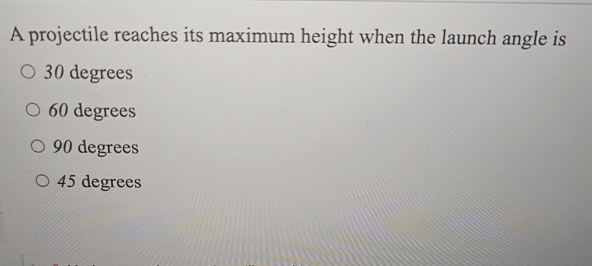 Solved A projectile reaches its maximum height when the | Chegg.com