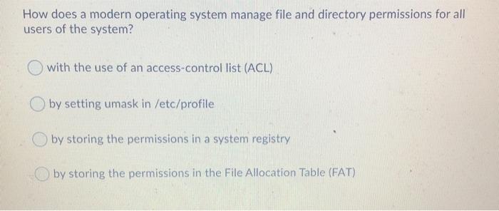 Solved Direct access is the file access method suitable for | Chegg.com