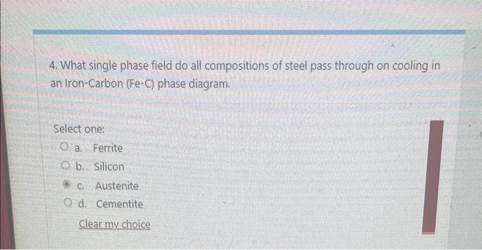 Solved 4. What single phase field do all compositions of | Chegg.com