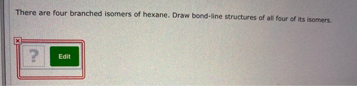 Solved There are four branched isomers of hexane. Draw | Chegg.com