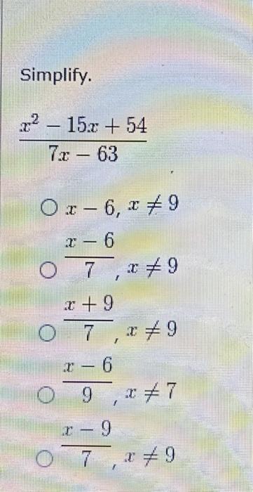 Solved Simplify. | Chegg.com