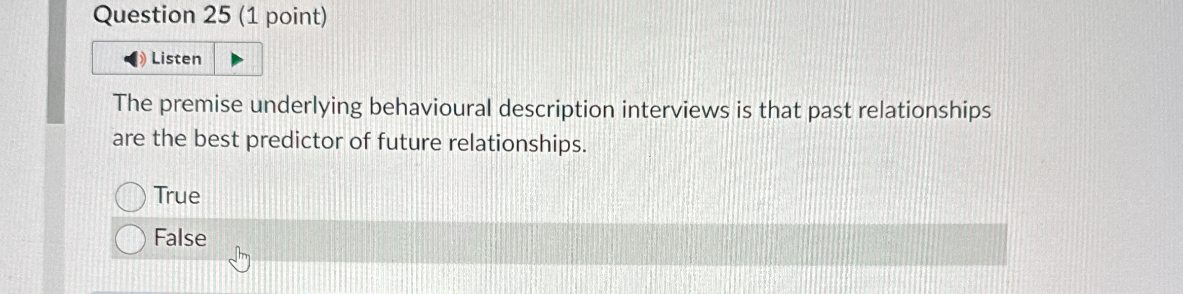 Solved Question 25 (1 ﻿point)The premise underlying | Chegg.com