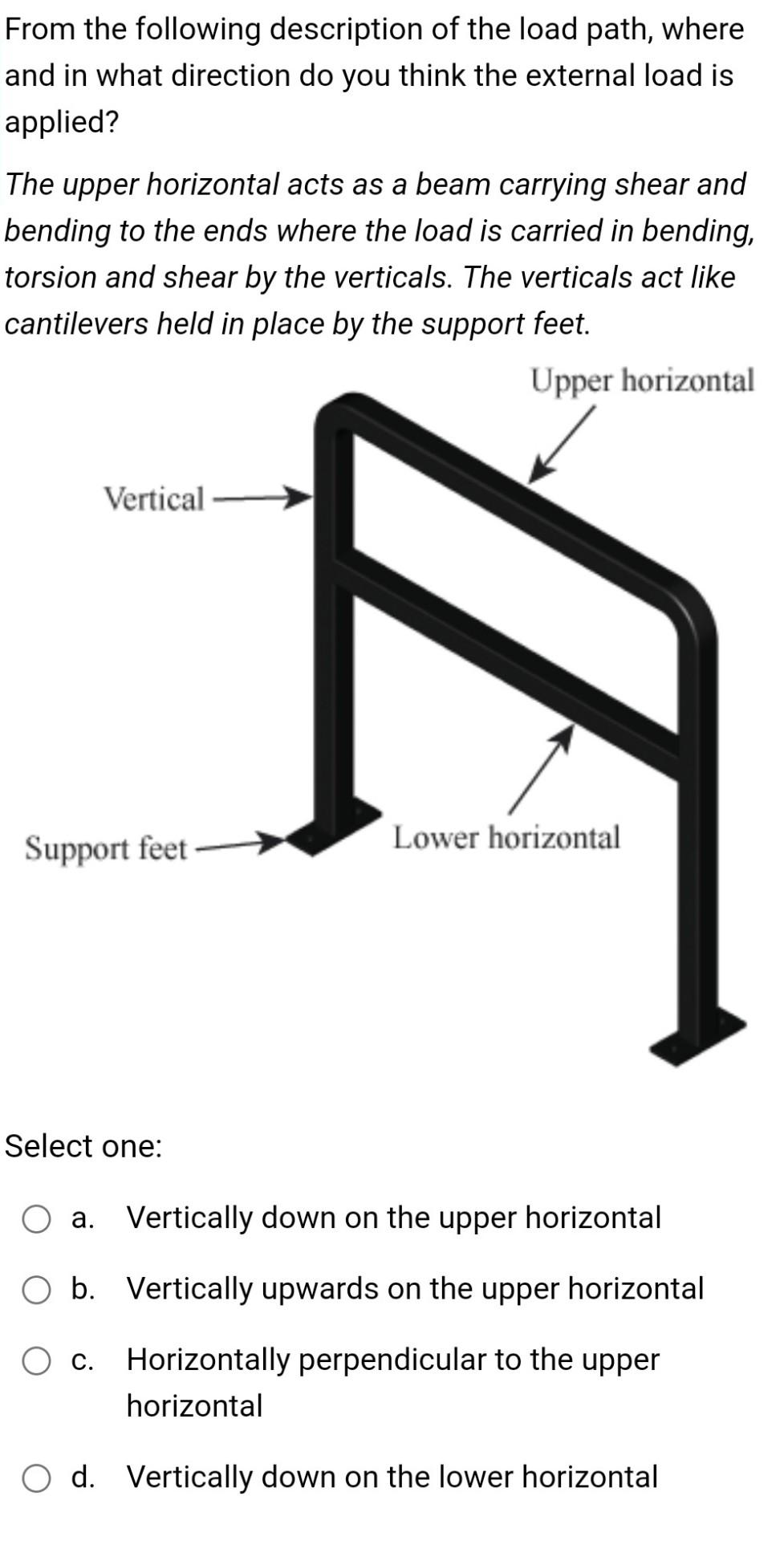 From the following description of the load path, | Chegg.com