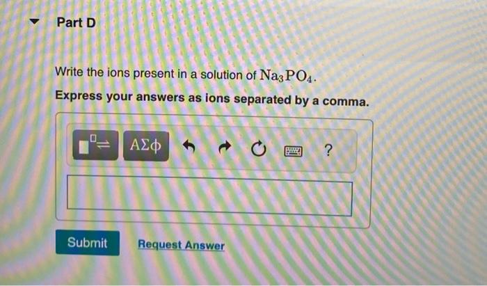 Solved Write the ions present in a solution of NaC2H3O2. | Chegg.com