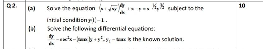 Solved This is question from Diffrential Equation subject | Chegg.com