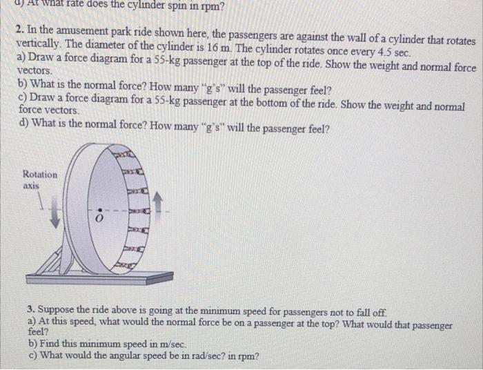 Solved UJ At What rate does the cylinder spin in rpm? 2. In | Chegg.com