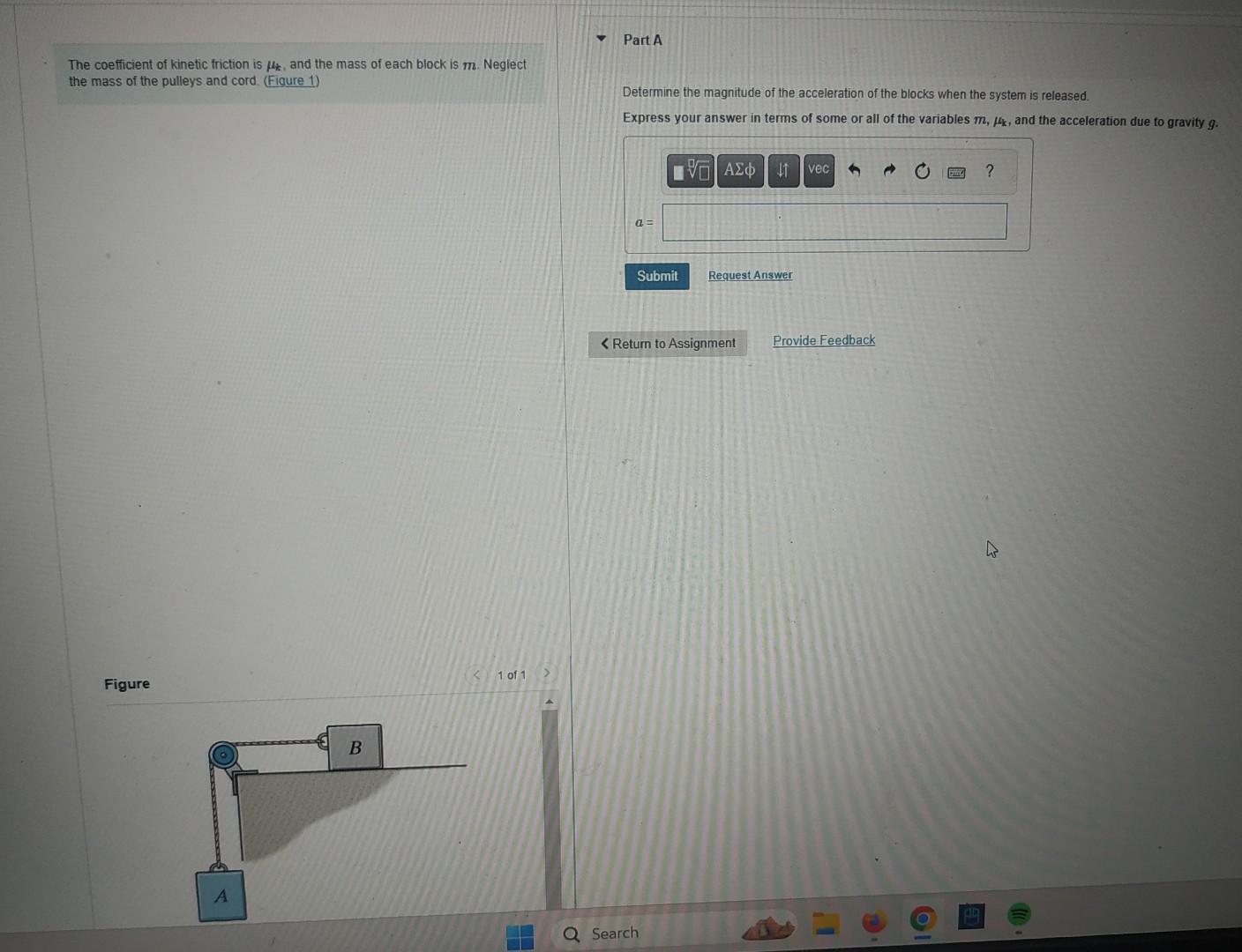 Solved The coefficient of kinetic friction is μk, and the | Chegg.com