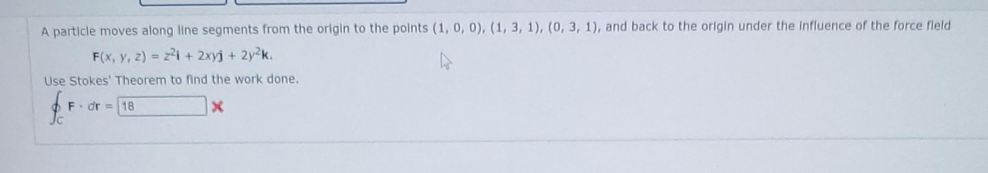 Solved A particle moves along line segments from the origin | Chegg.com