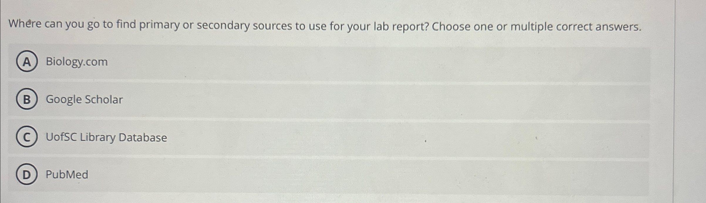 Solved Where can you go to find primary or secondary sources | Chegg.com