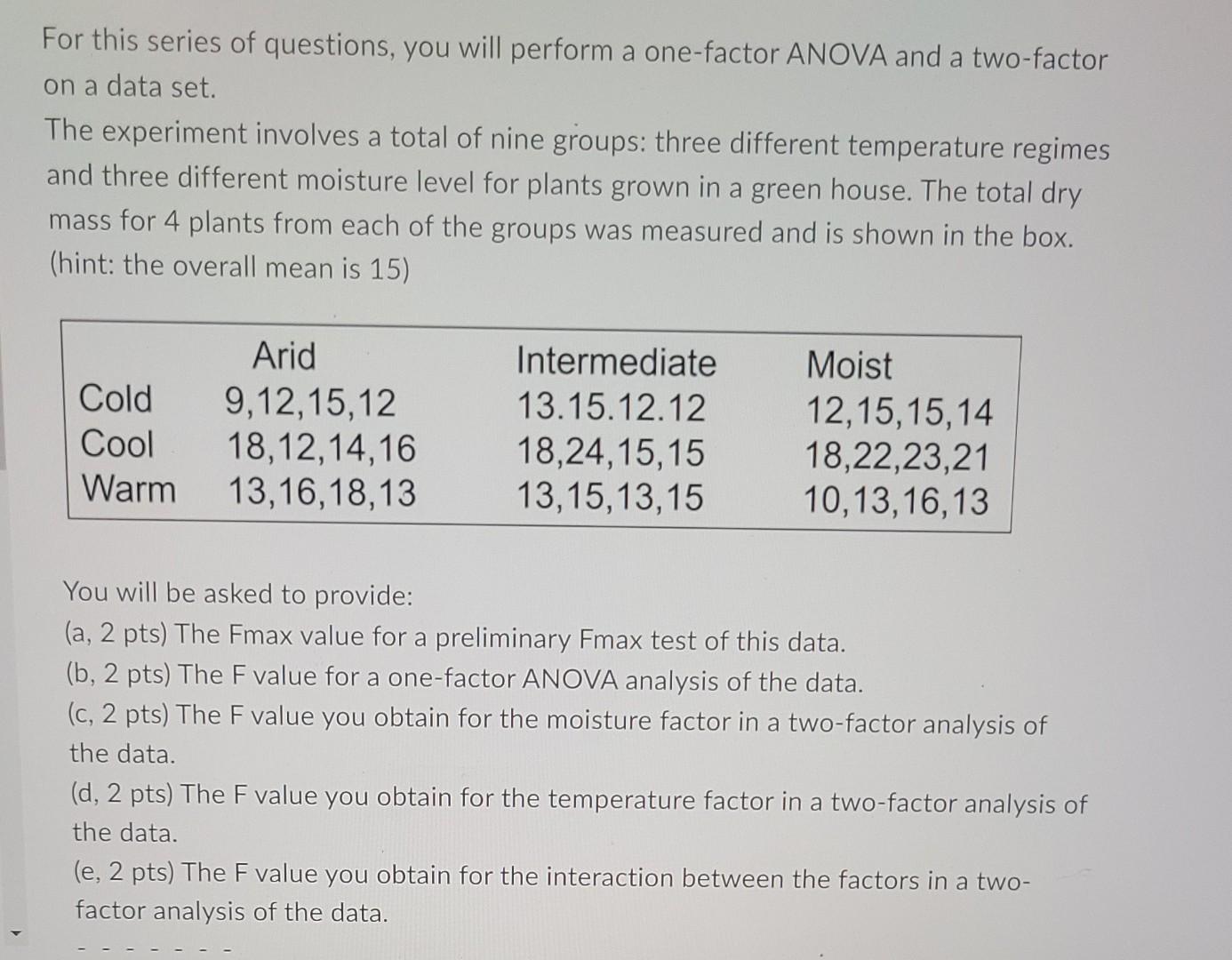 Solved a a For this series of questions, you will perform a | Chegg.com