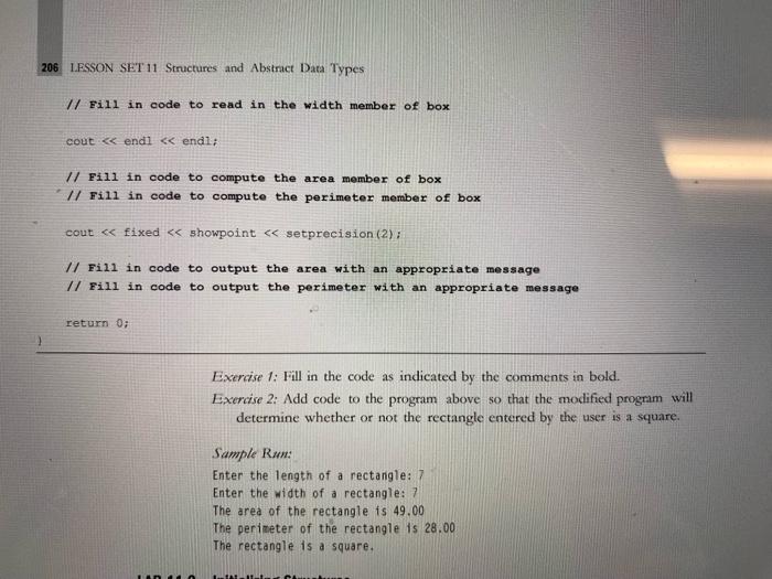 Solved LESSON 11 A LAB 11.1 Working with Basic Structures | Chegg.com
