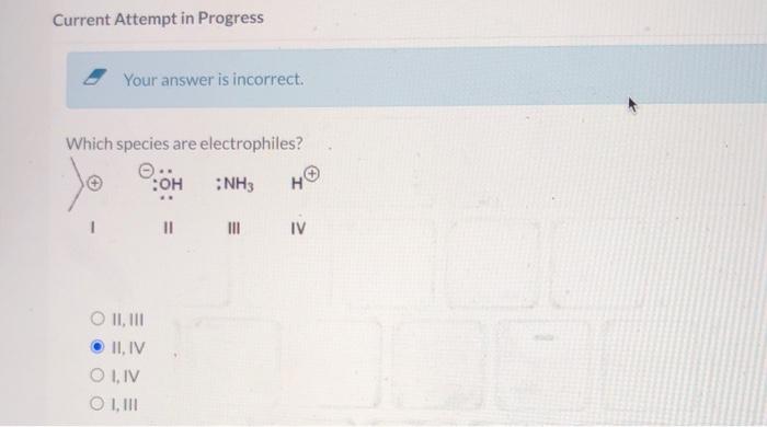 Solved Current Attempt in Progress Your answer is incorrect. | Chegg.com