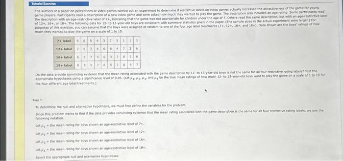 Solved Now that we have determined the sample means, | Chegg.com