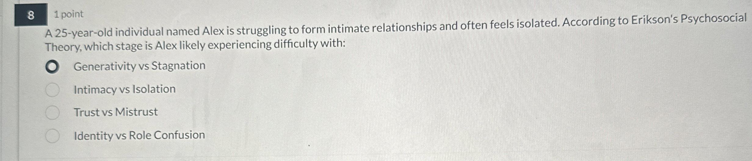 Solved 81 ﻿pointA 25-year-old individual named Alex is | Chegg.com